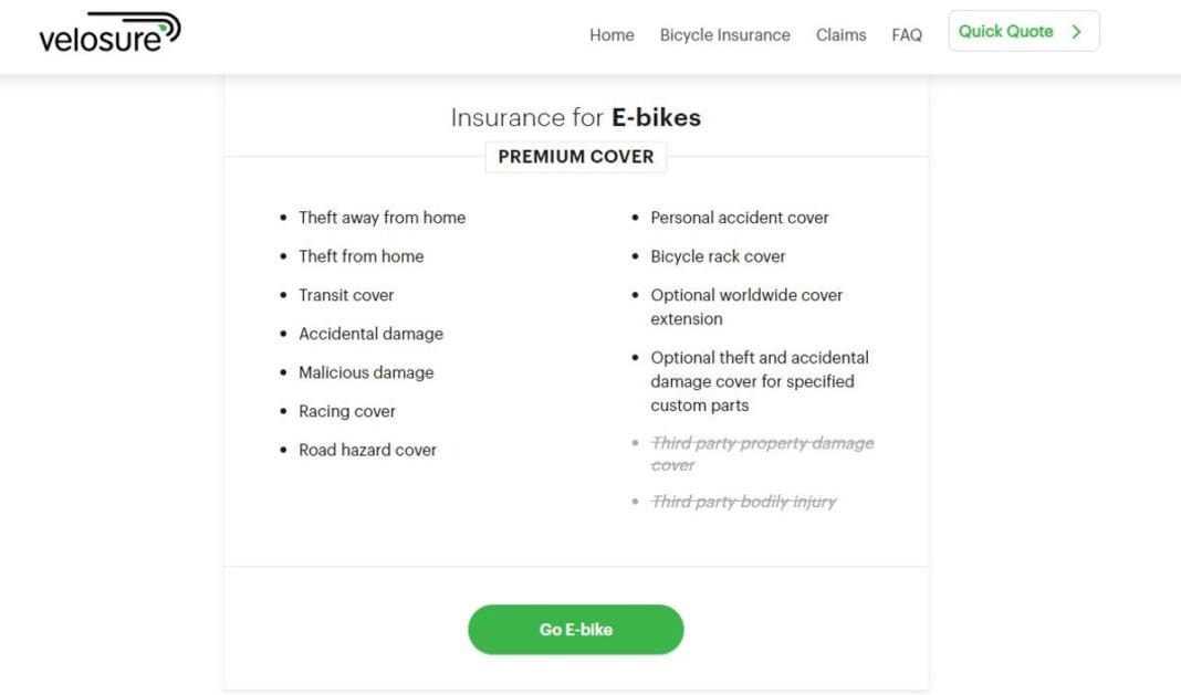 Velosure – Boosted Coverage for eBikes